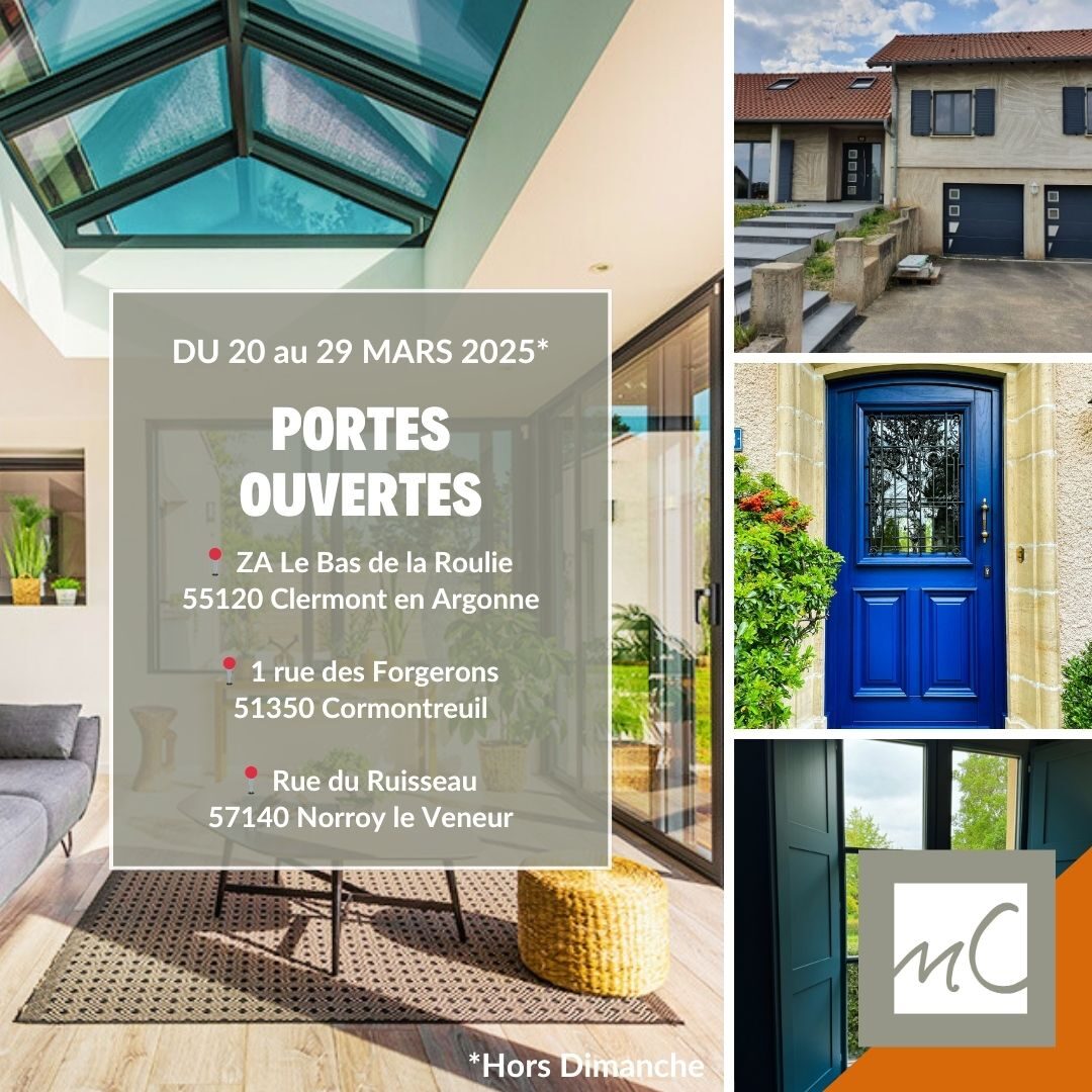 Portes ouvertes du 20 au 29 mars 2025 | Menuiserie Collin